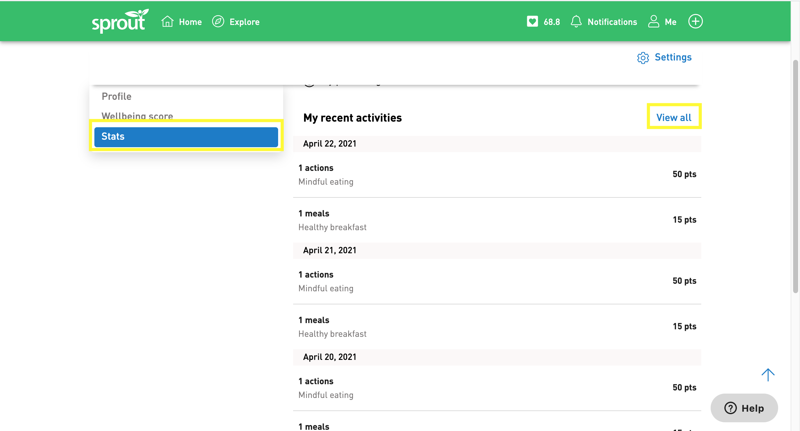 Reviewing and Deleting Activities (Web) – Sprout Support Portal